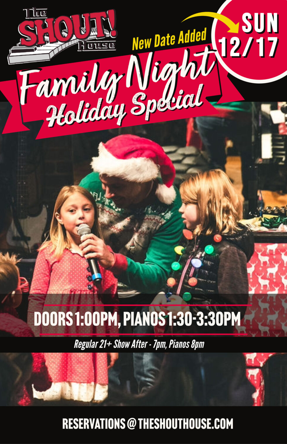 Family Night/ Holiday Special (ALL AGES) - The Shout! House